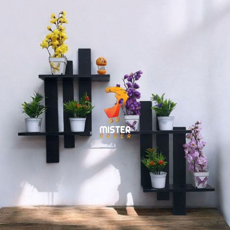 Jual RAK DINDING MINIMALIS MODEL ANGKLUNG ISI 2 RKA0060 - RAK KAYU ...