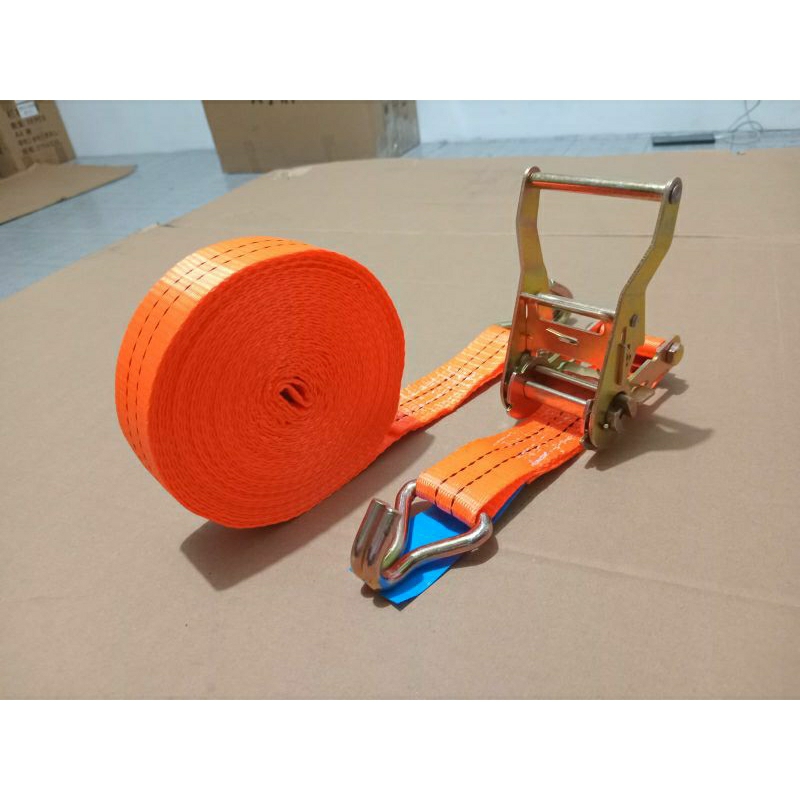 Jual ratchet tie down trek belt tali krek 1,5 inch / 3,8 cm panjang 10 ...