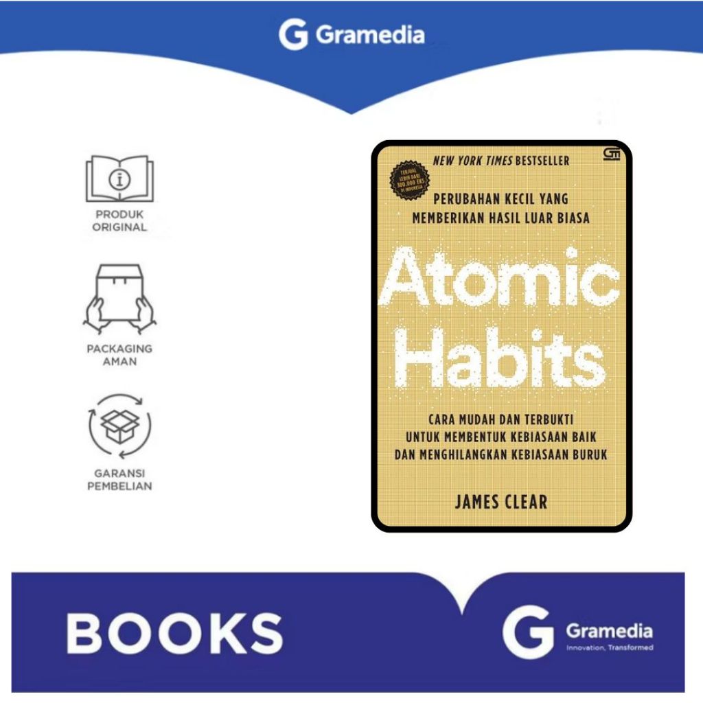 Jual Atomic Habits (Edisi Sampul Emas) | Shopee Indonesia