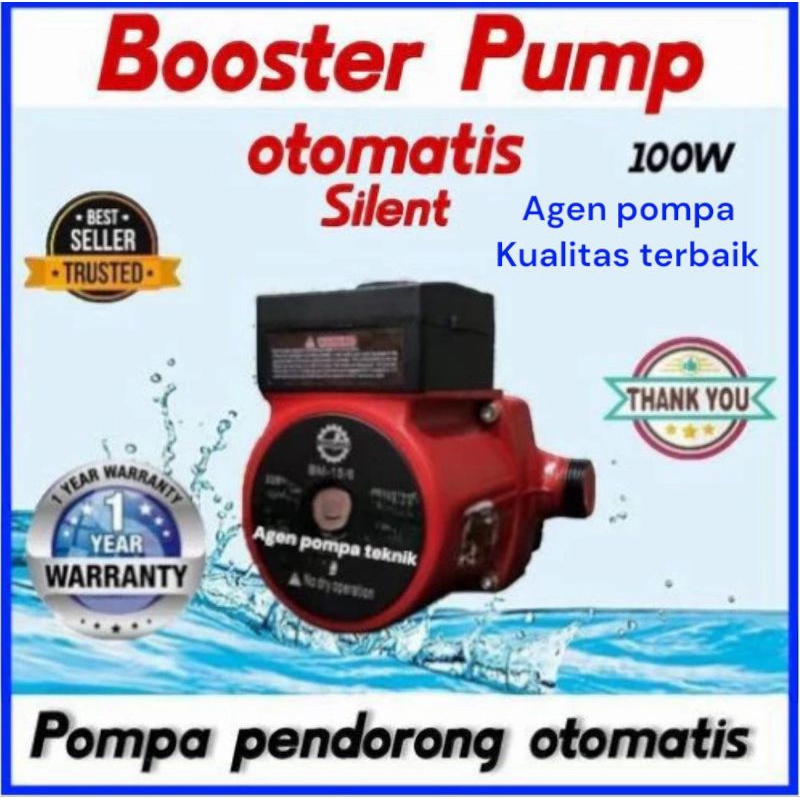 Jual Pompa booster Pompa pendorong AUTO silent 100W plus flow switch ...