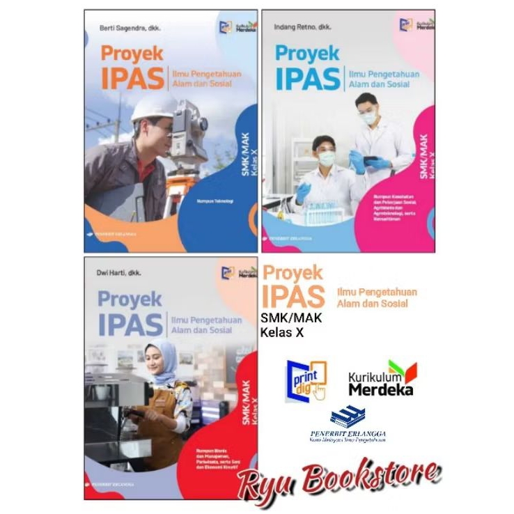 Jual Proyek IPAS SMK/MAK 1/10/X Kurikulum Merdeka - ERLANGGA | Shopee ...
