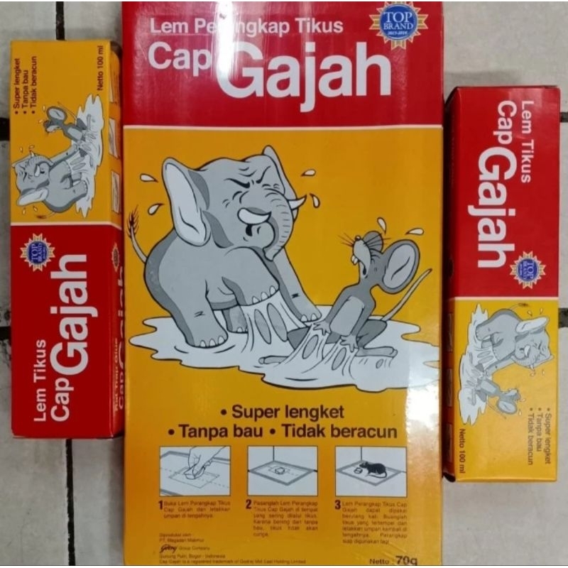 Jual Lem tikus Cap Gajah 70gr / Perangkap Tikus | Shopee Indonesia