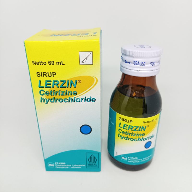 Jual LERZIN SIRUP 60 ML / CETIRIZINE / ALERGI / GATAL / PILEK BERSIN ...