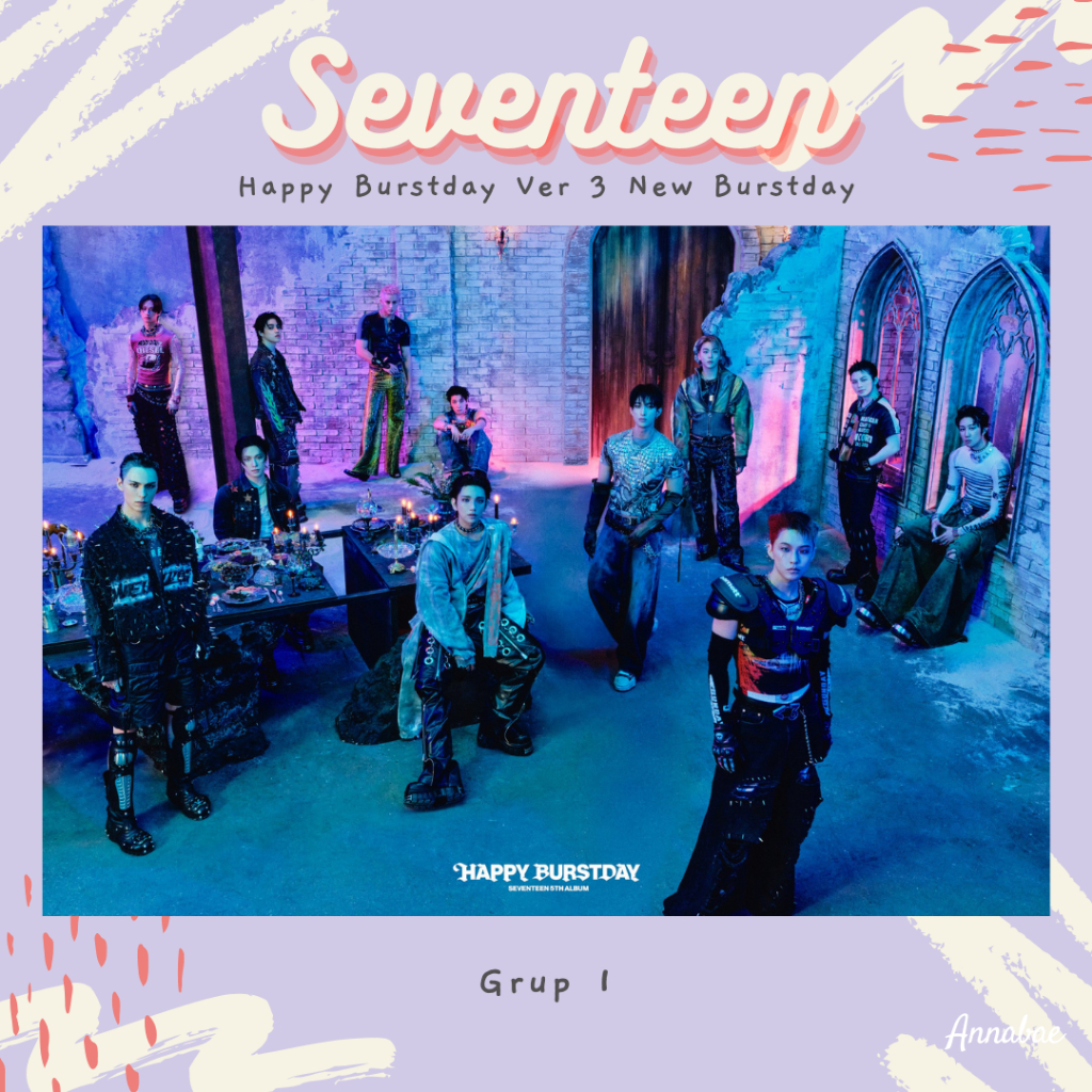 Jual Seventeen Poster Happy Burstday Ver 3 New Burstday (PART 1 ...