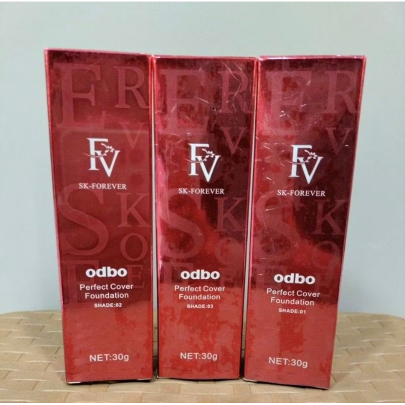 Jual FV SK - Forever Odbo Perfect Cover Foundation (Red) | Shopee Indonesia