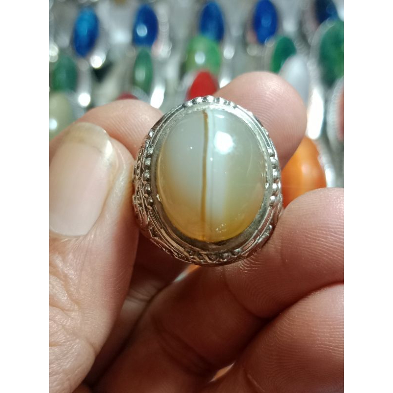 Jual batu cincin pria motif kendit dim 17,5*14*7 size ring 9 | Shopee ...