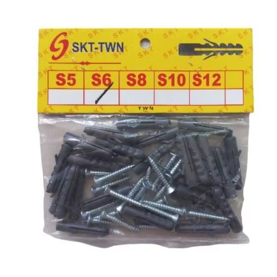 Jual Fisher + Skrup Ukuran S6 Isi 25pcs | Shopee Indonesia