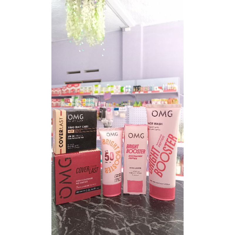 Jual 1 PAKET OMG SKINCARE GLOWING, BRIGHT BOOSTER GLOW | Shopee Indonesia
