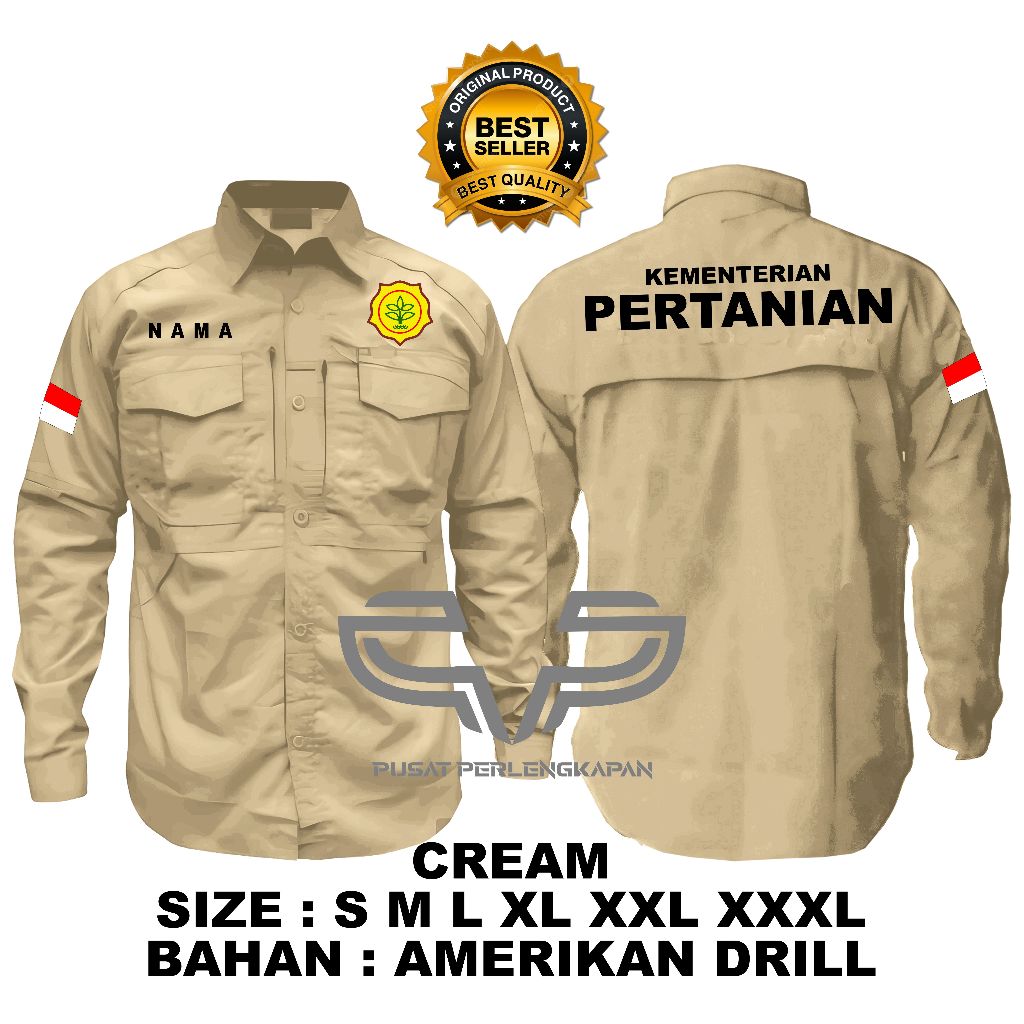 Jual Kemeja Tactical M-TAC KEMENTERIAN PERTANIAN / Kemeja Tactical Outdoor / Kemeja Lapangan ...