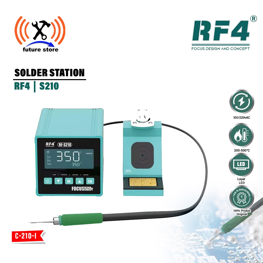 Jual RF4 RF-S210 SOLDER STATION ORIGINAL - ALAT TEKNISI SOLDER LISTRIK ...