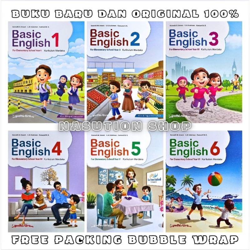 Jual Buku Basic English Kelas 1 2 3 4 5 6 SD/MI Revisi Yudhistira ...