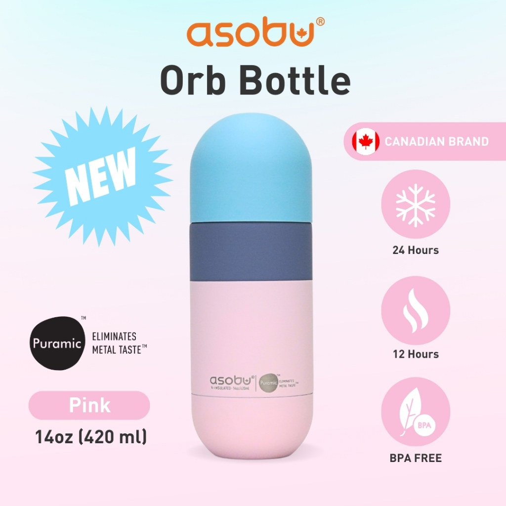 Jual ASOBU Orb Bottle - Botol Minum / Tumbler / Termos Ceramic 420ML ...