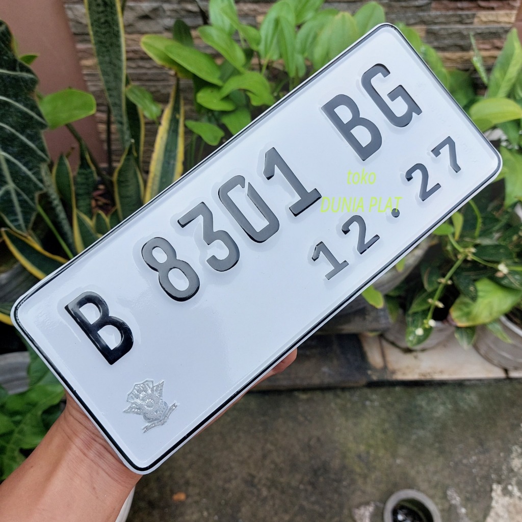 Jual plat motor STANDAR font farian lambang timbul asli DP1 | Shopee ...