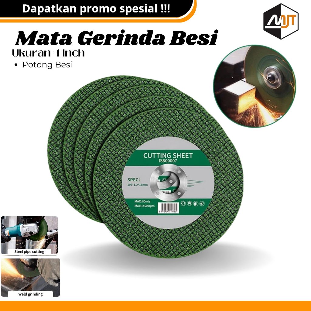 Jual Mata Gerinda Potong Besi Mata Gerinda Batu Asah Besi Baja Ringan 4 ...