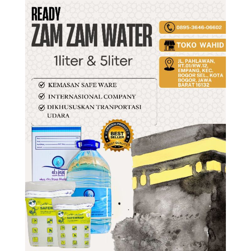 Jual Zam zam water 1Liter & 5Liter Barcode Non Barcode | Shopee Indonesia