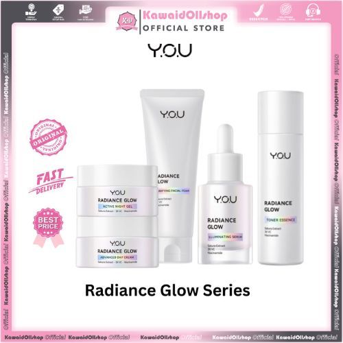 Jual YOU Radiance Glow Illuminating Serum, Glow Advanced Day Cream ...