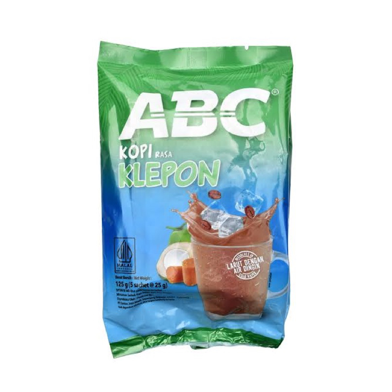 Jual Kopi ABC Klepon 5 Sachet Larut Dengan Air Dingin ( 5 x 25gr ...