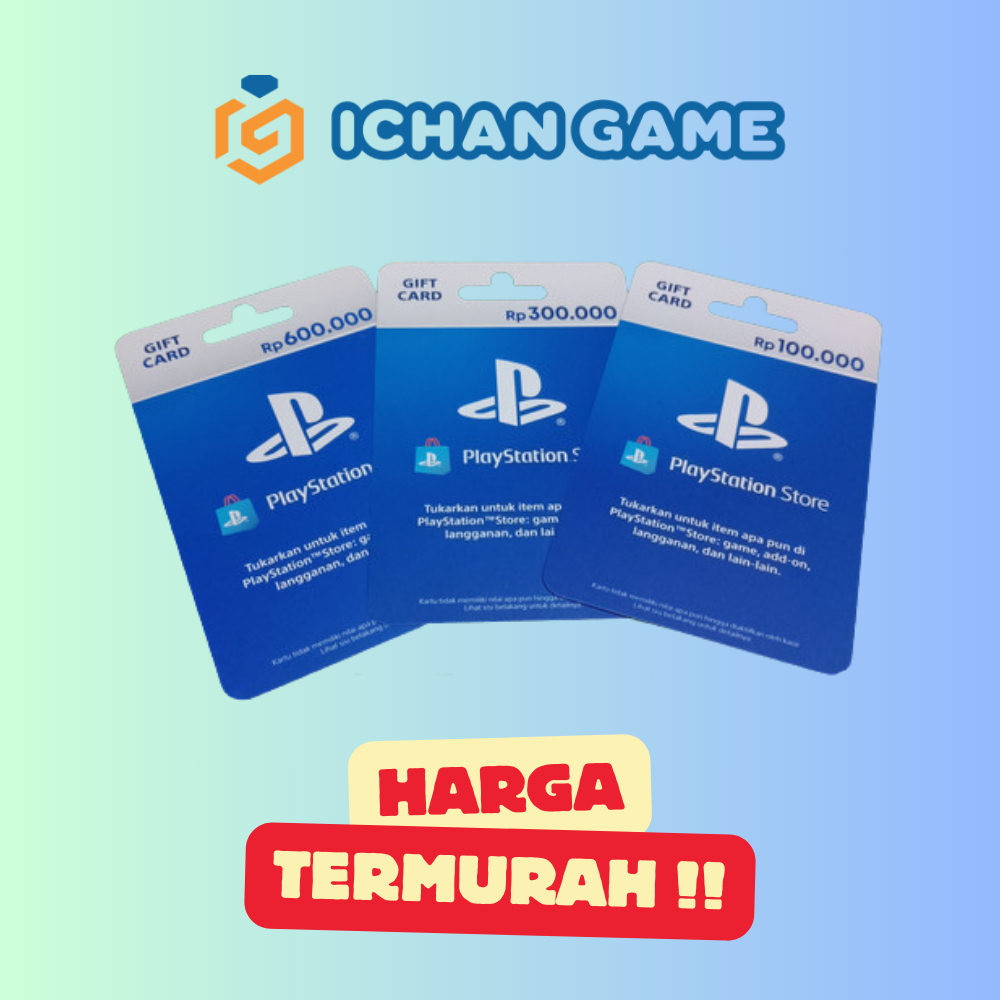 Jual Playstation Wallet Card IDR/ USD/ JPY/ MYR/ SGD/ UK/ TL REG 1,REG 2,REG 3 PS4 PS5 PRO ...