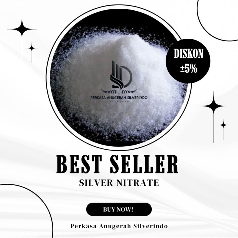 Jual Silver Nitrate (AgNO3) / Perak Nitrat Teknis (AgNO3) - 1 gr sampai ...
