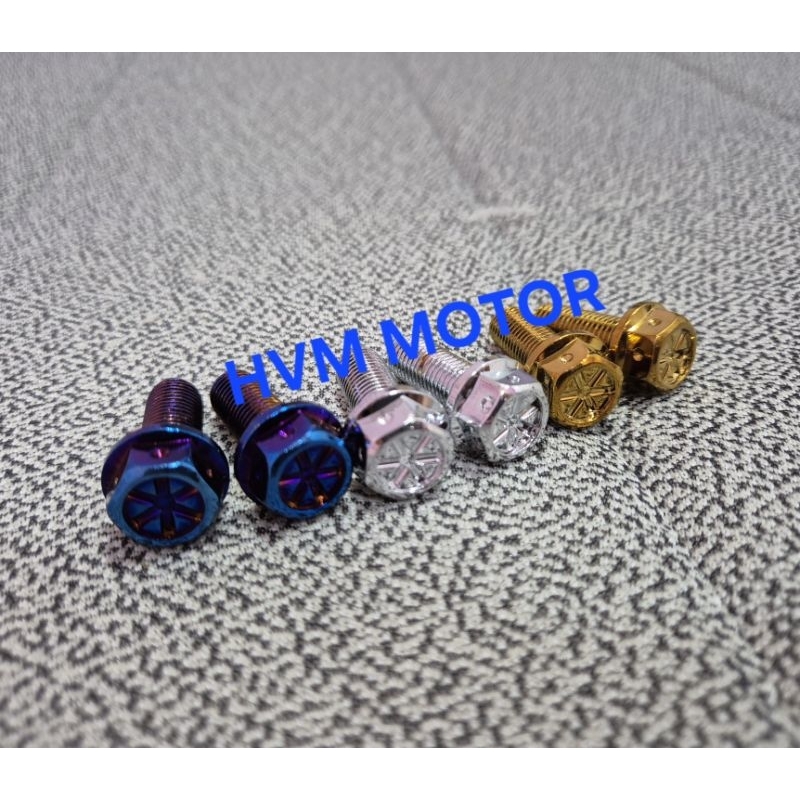 Jual Harga Satuan Baut Breket 10x25 Drat 14 Kaliper standar yamaha 2piston dan monoblok probolt ...