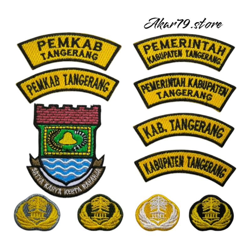 Jual BORDIR PEMKAB TANGERANG, LOGO LOKASI KORPRI ATRIBUT SERAGAM ASN ...