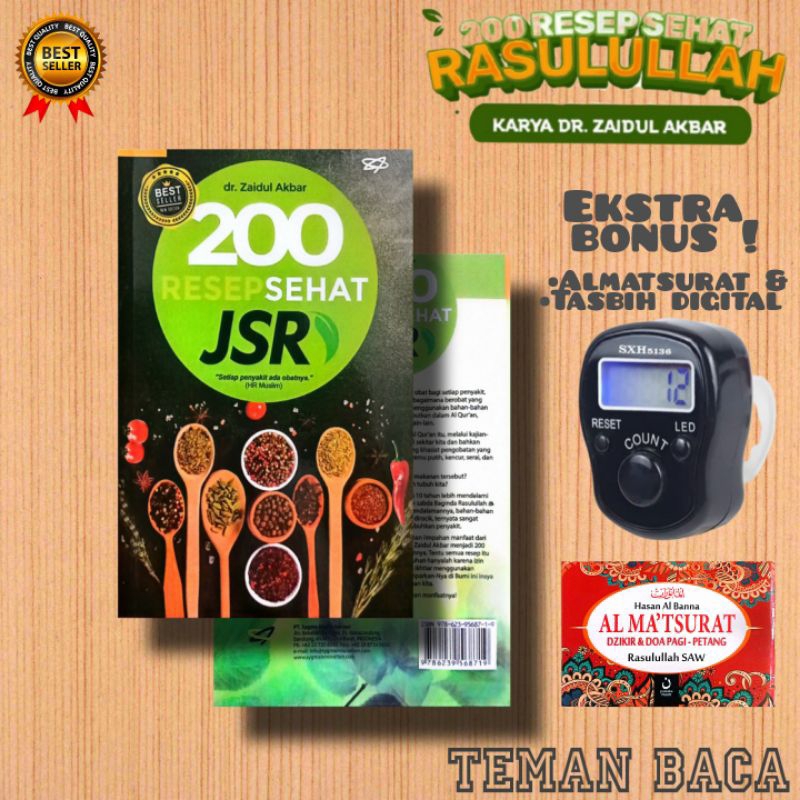Jual Buku 200 Resep Sehat JSR dr Zaidul Akbar - Hard Cover Full Colour Free Bonus | Shopee Indonesia