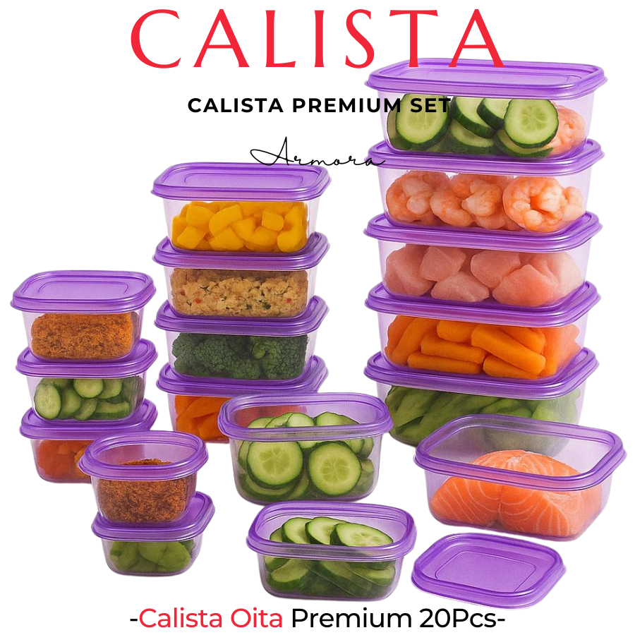 Jual [ CALISTA ] FOOD CONTAINER TOPLES PLASTIK CALISTA OITA SET ISI ...