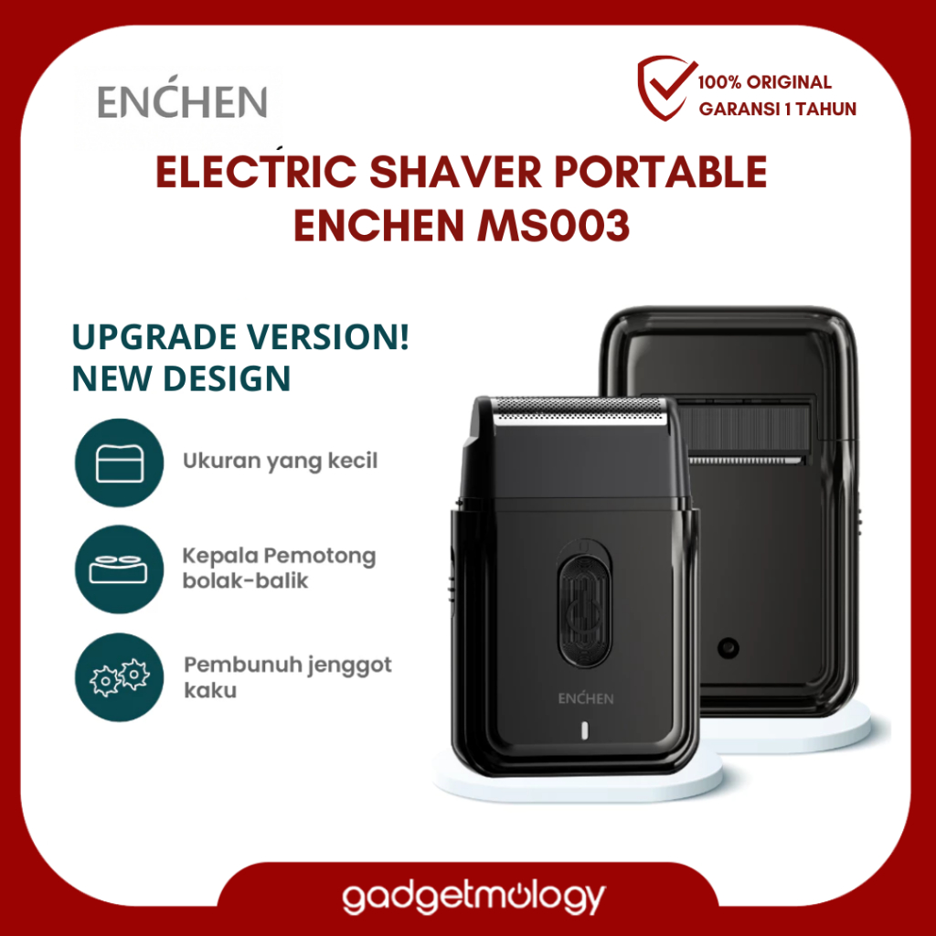 Jual Enchen MS003 Shaver Trimmer Twin Blade Travelling Alat Cukur ...