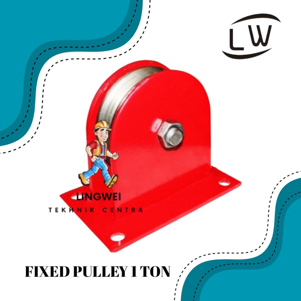 Jual FIXED PULLEY 1 TON / KATROL PULLEY TETAP 1 TON / KEREKAN KATROL 1 ...