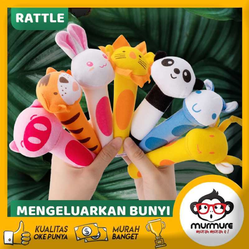 Jual MURMURE | MAINAN TANGAN BAYI BUNYI BABY HAND RATTLE TOY STICK ...