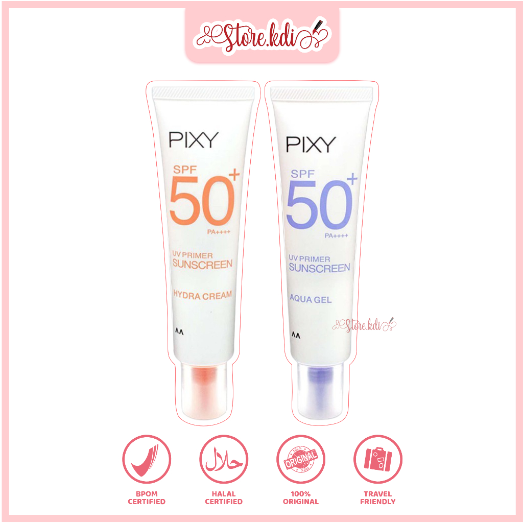 Jual PIXY UV Primer Sunscreen SPF 50 PA++++ | Aqua Gel | Hydra Cream 30g | Shopee Indonesia