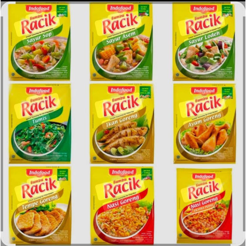 Jual BUMBU RACIK INDOFOOD renceng/bumbu indofood racik renceng isi 10 ...
