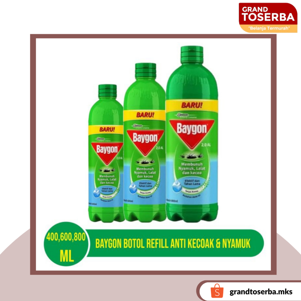 Jual BAYGON OIL SPRAY / BAYGON LIQUID / BAYGON CAIR REFILL TANPA AROMA ...