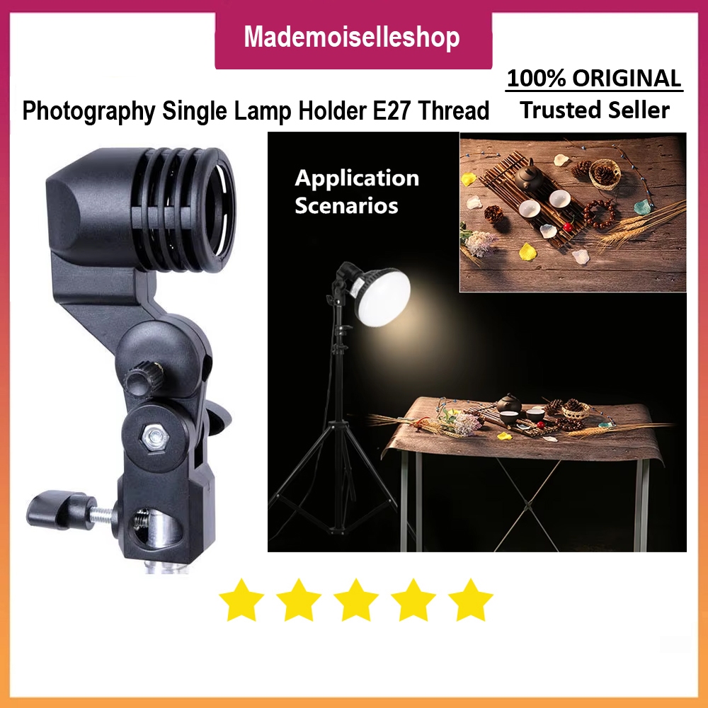 Jual Universal Photo & Videography Lamp Holder 1 Slot - Lamp Holder ...