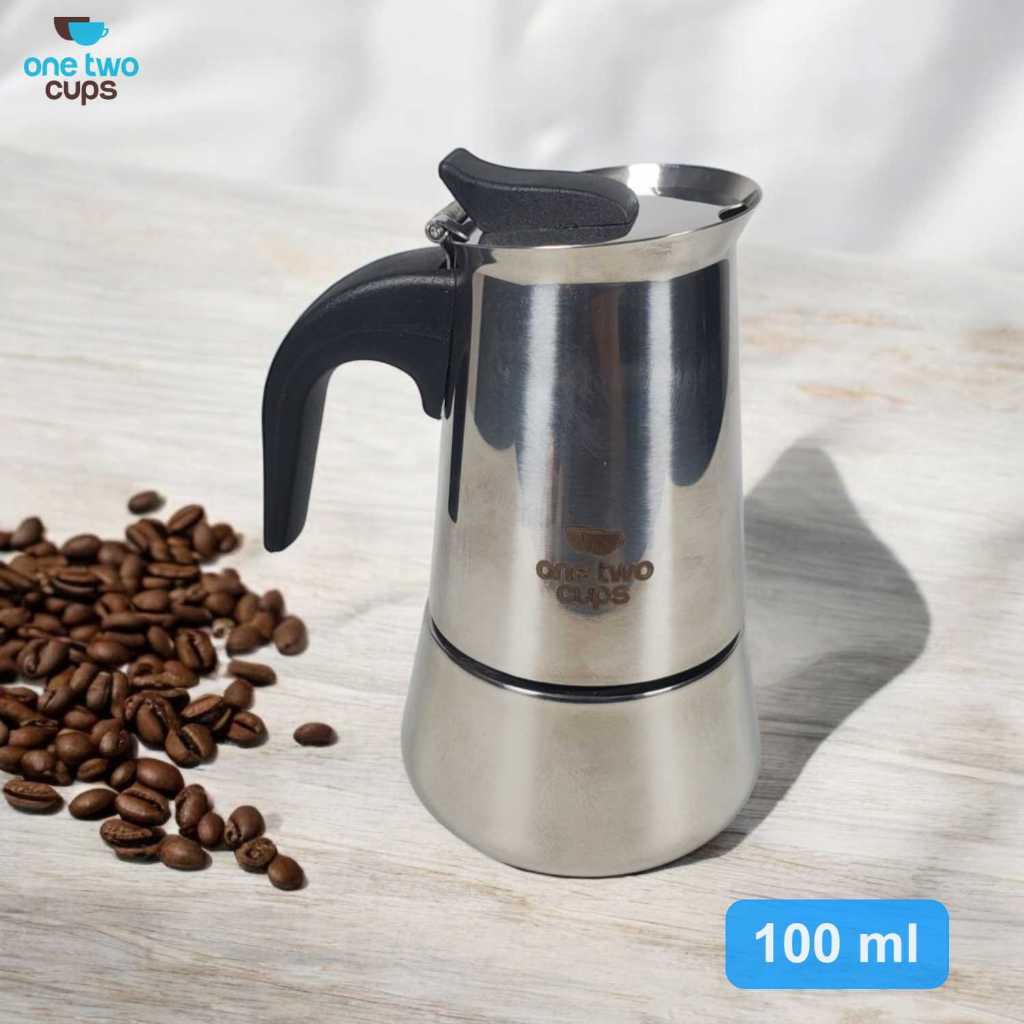 Jual Moka Pot Stainless Steel Pembuat Kopi Espresso Manual ala Italia ...