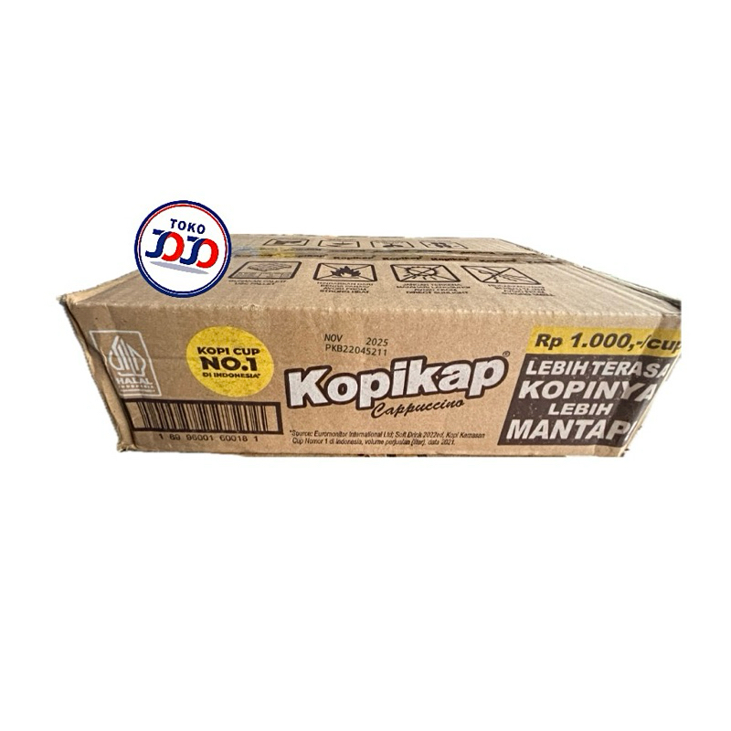 Jual Kopikap Cappuccino Kopi Kemasan 1 dus | Shopee Indonesia