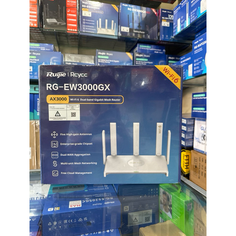 Jual RUIJIE REYEE ROUTER RG-EW3000GX AX300 Wi-Fi 6 Dual-band Gigabit ...