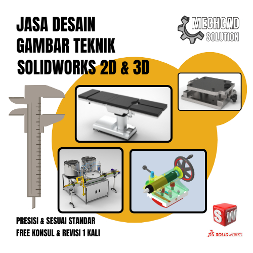 Jual Jasa Desain Gambar Teknik Solidworks 2D&3D | Shopee Indonesia