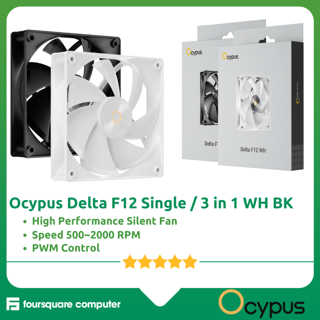 Jual Ocypus Delta F12 High Performance Silent Fan Case 12 cm Up to 2000 ...