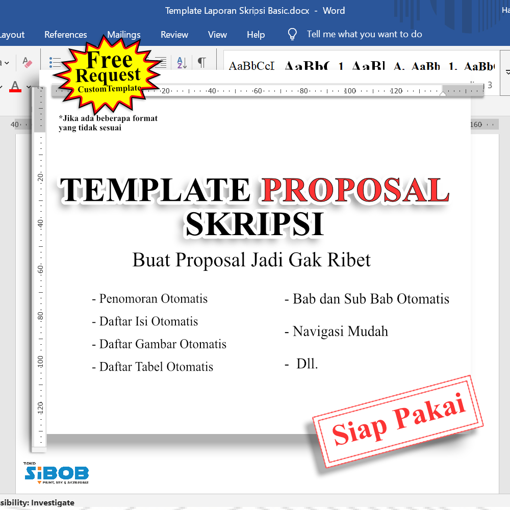 Jual Template Proposal Skripsi - Buat Proposal Jadi Lebih Cepat dan ...