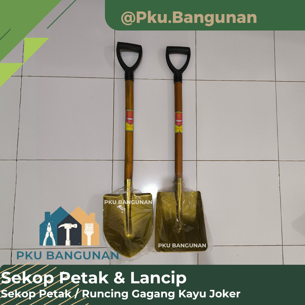 Jual Sekop Pasir Tanah Gagang Kayu / Shovel gagang Kayu Taman Tanaman ...