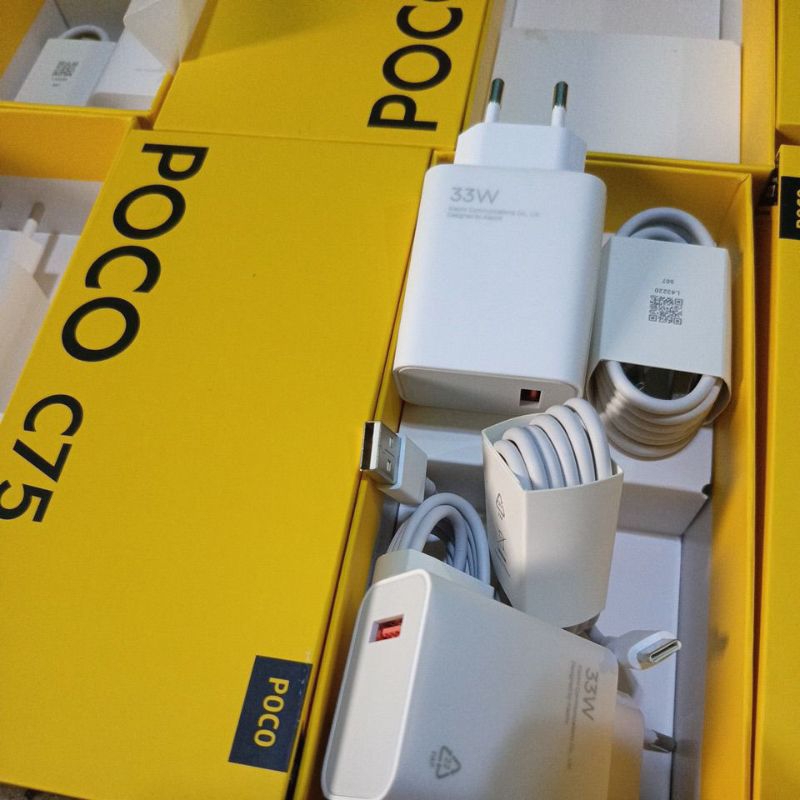 Jual CHARGER BAWAAN POCO C75 ASLI COPOTAN ORIGINAL | Shopee Indonesia