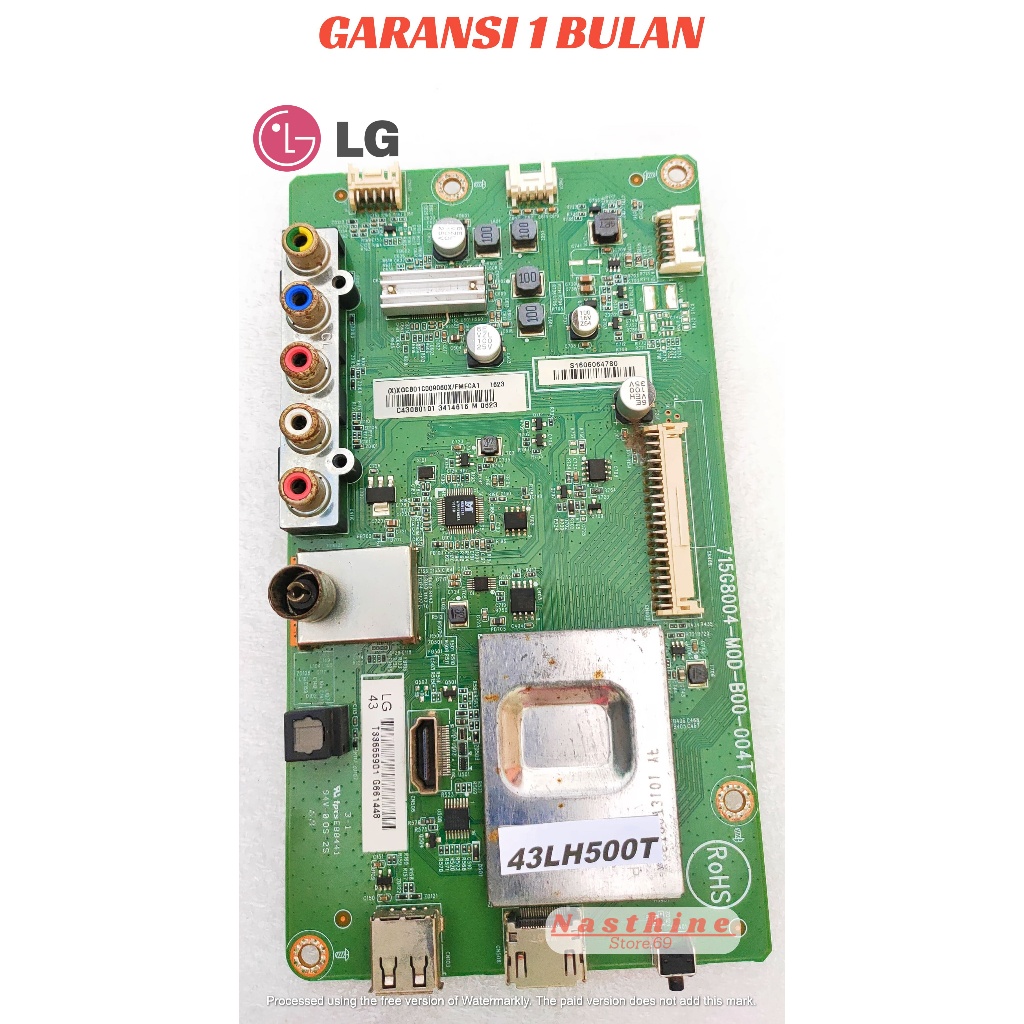 Jual {STOK READY ya !!} / PCB MAINBOARD TV LG. 43LH500T / 43LH 100 ORI | Shopee Indonesia