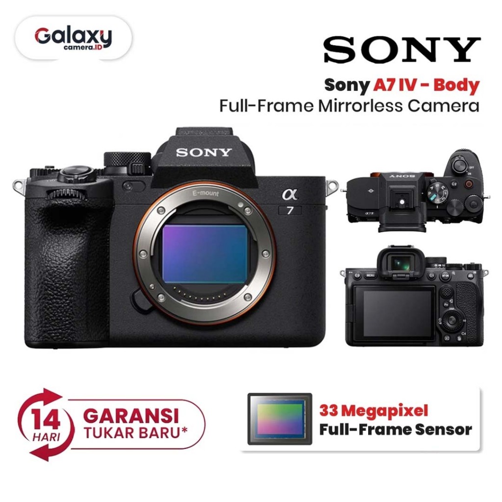 Jual Sony A7IV Body Sony Alpha A7 IV Mirrorless Camera A7M4 A7 Mark 4 ...