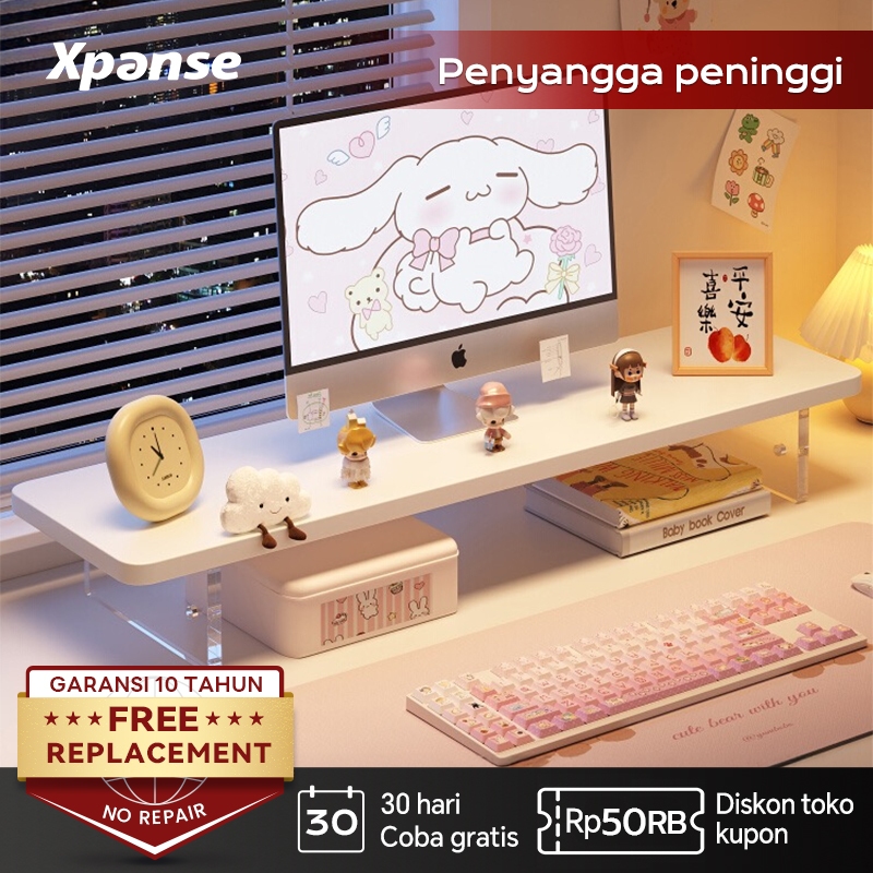 Jual Xpanse Stand Monitor Kayu Akrilik Minimalis/Rak Meja Komputer ...