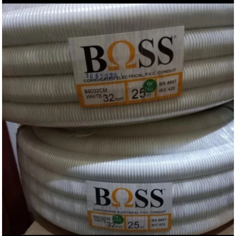 Jual flexible pipa conduit 32mm warna-putih merek-boss jual permeter ...