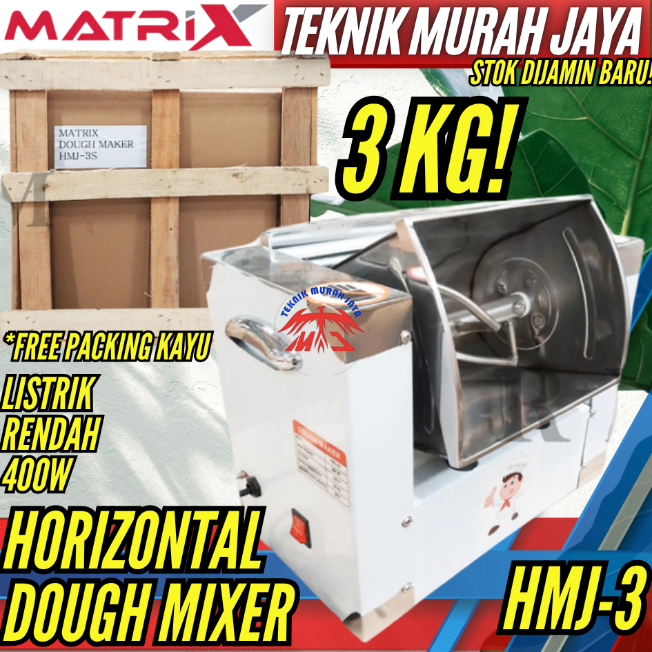 Jual MATRIX Mesin Pembuat Adonan Tepung HMJ3S Dough Maker HMJ 3S Mesin ...