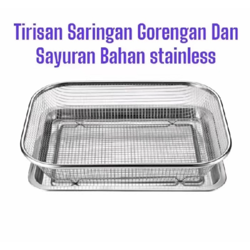 Jual Ay00! Alat Peniris Minyak Gorengan Serbaguna Stainless Saringan ...