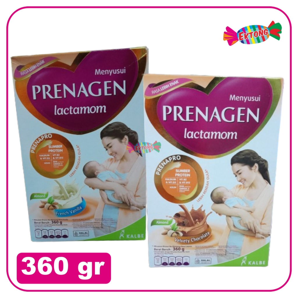 Jual PRENAGEN LACTAMOM 360gr Susu Ibu Menyusui Rasa Cokelat / Vanilla ...