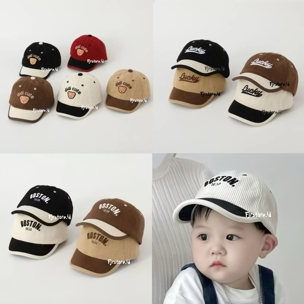 Jual Topi Anak Corduroy 7Bulan - 7Th Topi Bayi Laki-laki Perempuan ...